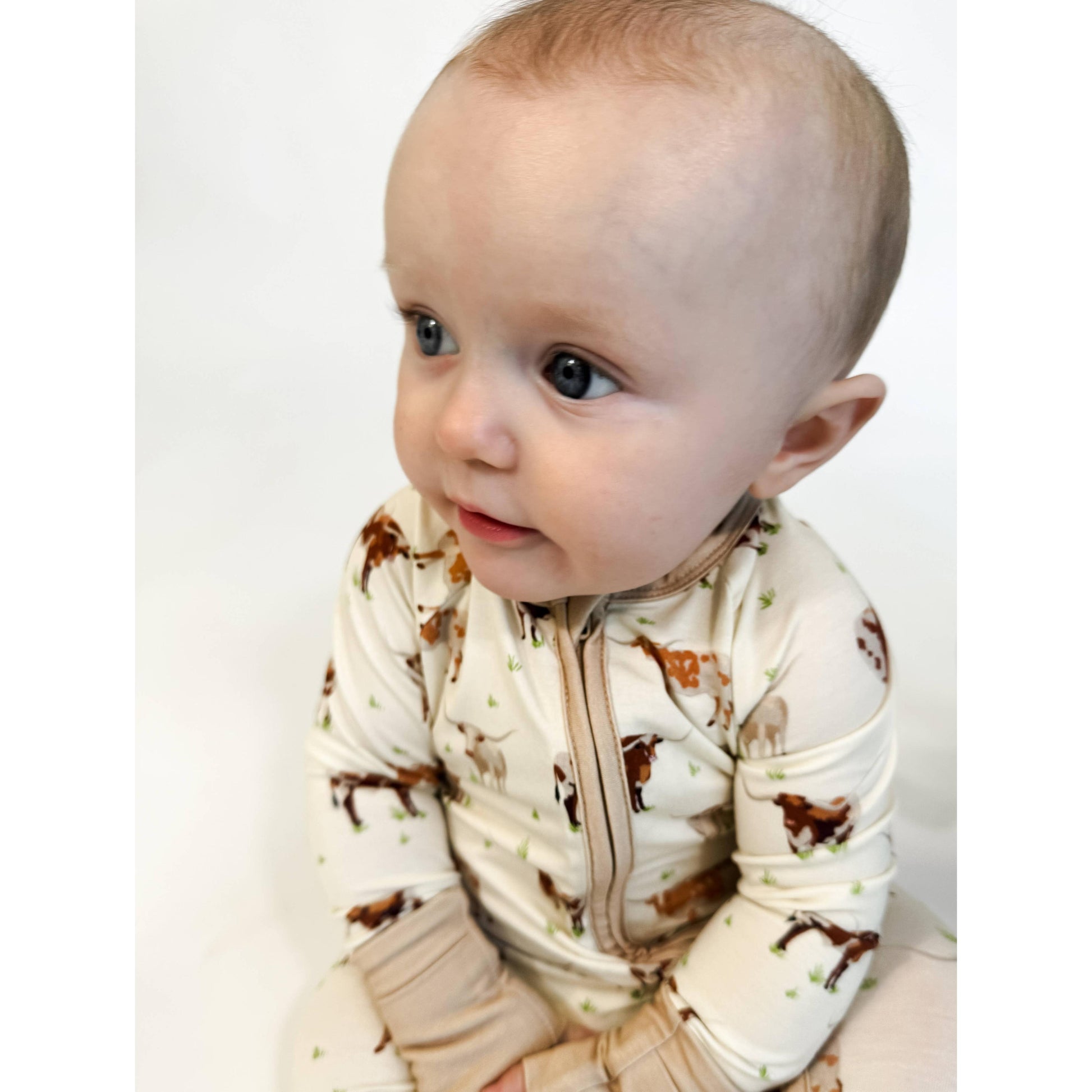 Longhorn Cows - Convertible Zip Pajamas – Bella Gifts from the Heart