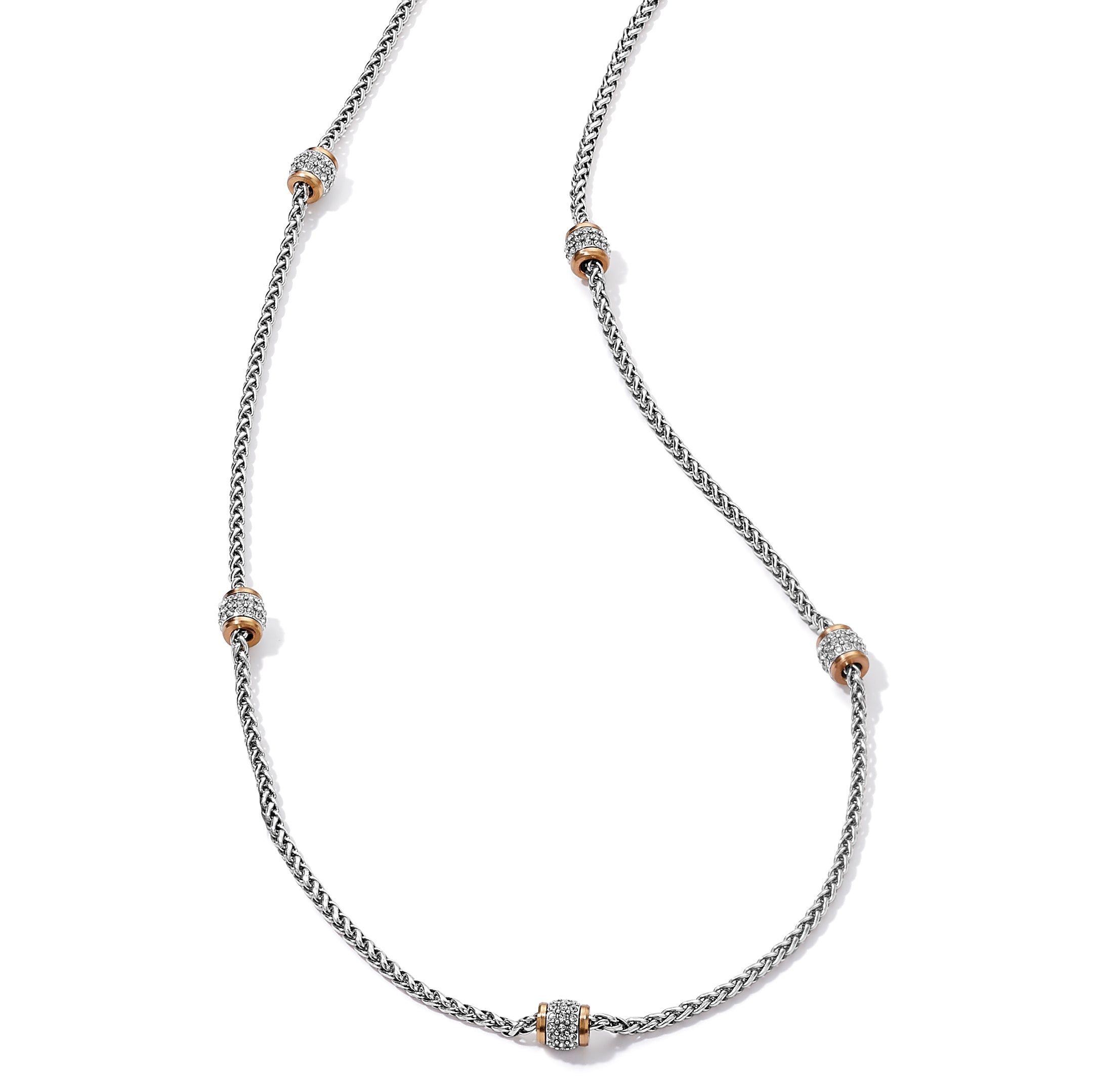 Meridian Two Tone Long Necklace – Bella Gifts from the Heart